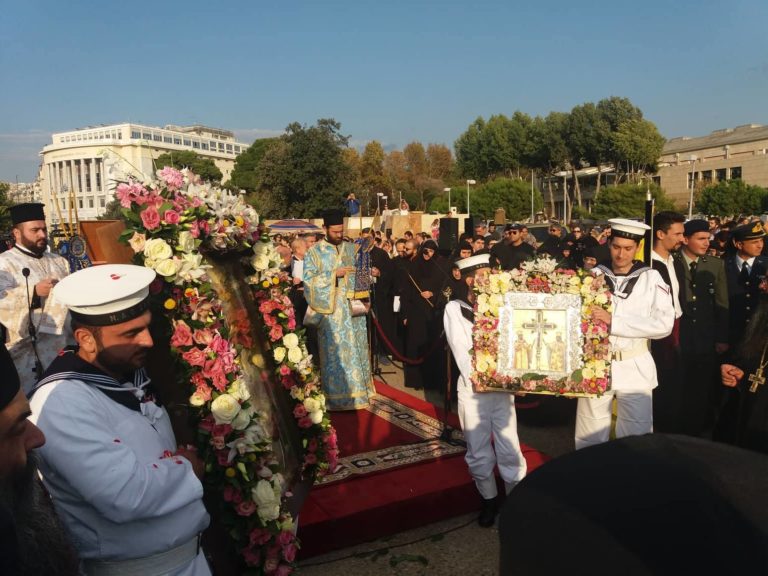 Στη Θεσσαλονίκη η Παναγία “του Όρους των Ελαιών” και ο Τίμιος Σταυρός ...