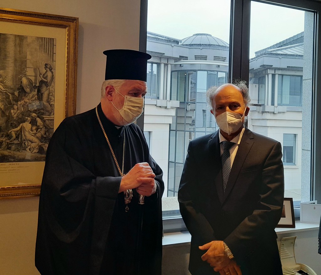 Την Ελληνική πρεσβεία Βρυξελλών επισκέφθηκε ο Μητροπολίτης Βελγίου ...