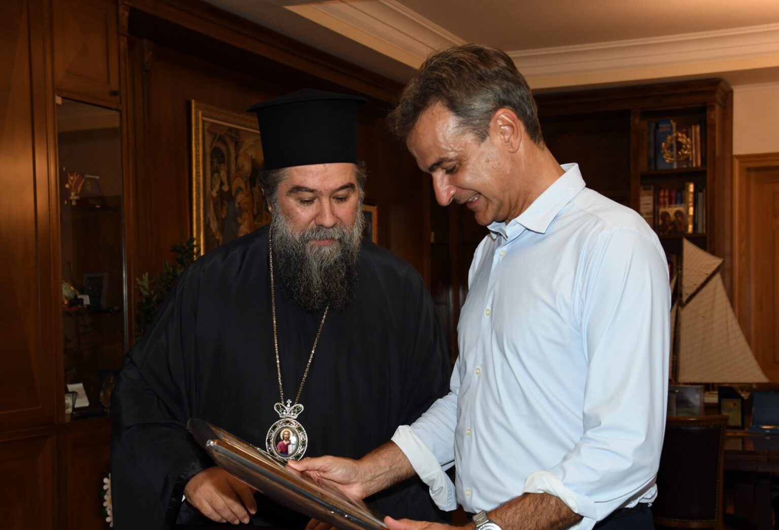 Ο Πρωθυπουργός Κυριάκος Μητσοτάκης στον Μητροπολίτη Σερρών (ΦΩΤΟ) | Dogma