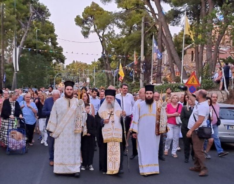 Μεθέορτος Εσπερινός και Λιτάνευσις Ιεράς Εικόνος Αγίας Μαρίνης Εκάλης ...