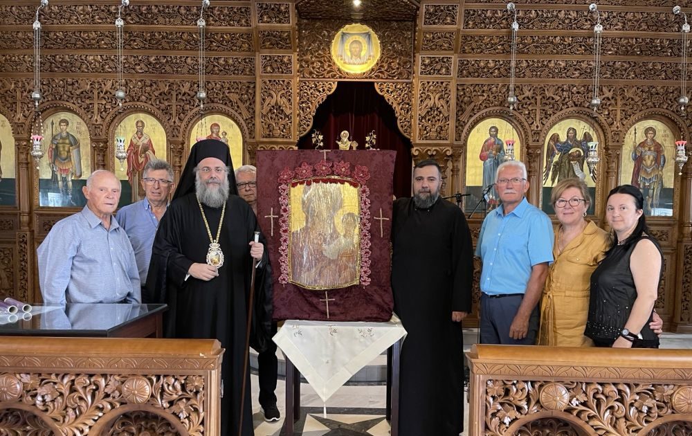 Υποδοχή της εικόνας της Παναγίας Οδηγήτριας στην Οιχαλία Τρικάλων (ΦΩΤΟ ...