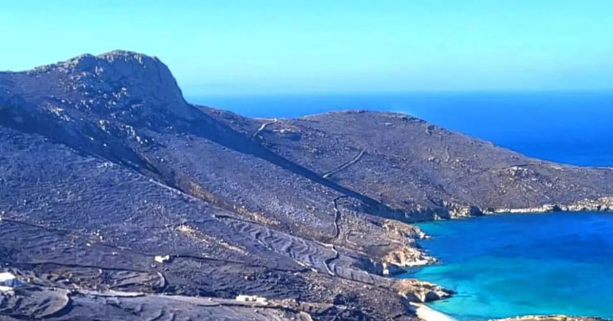 Σέριφος: Στάχτη εκατοντάδες στρέμματα από τη φωτιά που έφτασε μέχρι τη ...