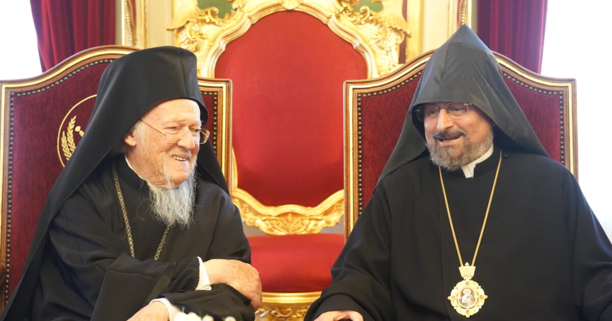 Ευχές του Οικ. Πατριάρχη προς τον Πατριάρχη των εν Τουρκία Αρμενίων για ...